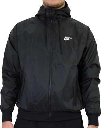 Nike Nike DA0001-010 M NSW SPE WVN LND WR HD JKT Jacket Mens BLACK/WHITE 3XL