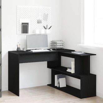 vidaXL Bureau Ch&ecirc;ne noir 200 x 50 x 76 cm Bois ding&eacute;nierie Vidaxl