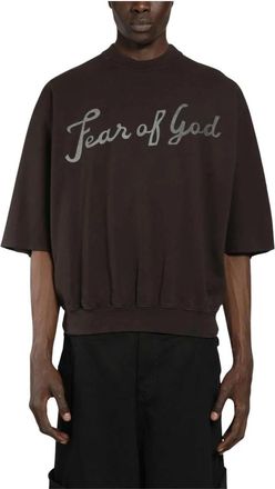Fear of God Homme, Sweatshirts et sweats &agrave; capuche, Brun, Taille: L SweaT-shirts