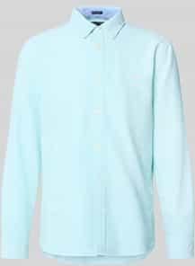 Superdry Regular Fit Freizeithemd mit Logo-Stitching