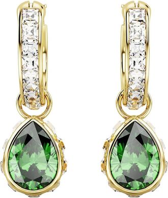 Swarovski Swarovski Damen Drop-Ohrringe Gr&uuml;n Chroma:pe Mini Hoop Gre/Gos 5662922 - - Accessories - Damen - Gelb - ONE SIZE