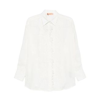 Ermanno Scervino Femme, Blouses et Chemises, Blanc, Taille: 38 FR Chemises