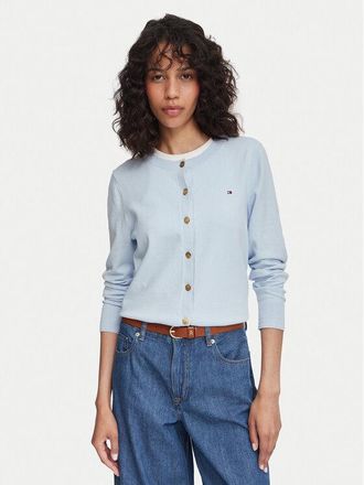 Tommy Hilfiger Strickjacke WW0WW42370 Himmelblau Regular Fit