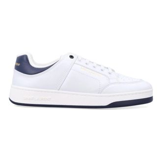Saint Laurent Wei&szlig;e Blaue Sneakers - - Shoes - Herren - Wei&szlig; - 40 EU