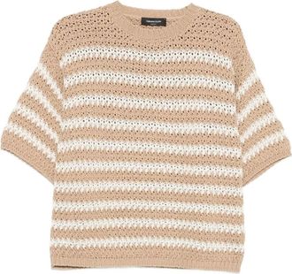 Fabiana Filippi Femme, Pulls, Beige, Taille: 44 FR Maille ras du cou