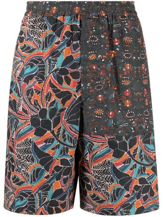Isabel Marant Segelshorts mit grafischem Print - Grau