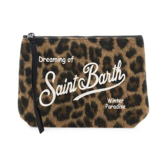 MC2 Saint Barth Aline Felt Pouch - Femme - Sacs - Brun - Taille: ONE Size