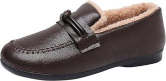 Generic Chaussures dhiver confortables et d&eacute;contract&eacute;es pour femme - Couleur unie - &Eacute;l&eacute;gantes et classiques - Doublure en fausse fourrure - &Eacute;l&eacute;gantes et chaud