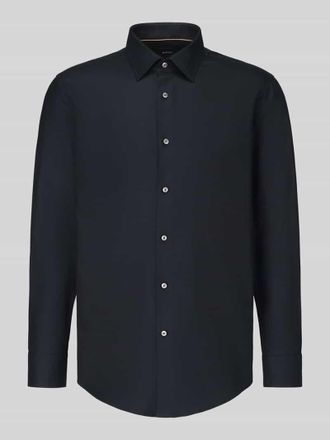 HUGO BOSS Slim Fit Businesshemd mit Label-Detail