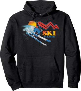 Trendy Apparel Ski Ya Later Cool 90s Retro Aesthetic Design Pullover Hoodie