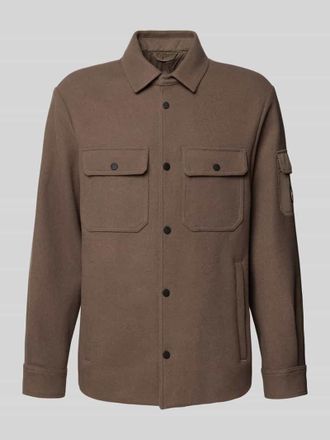 A|X Armani Exchange Regular Fit Hemdjacke mit Kentkragen und Brusttaschen