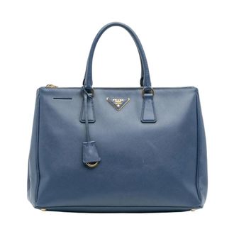 Prada Sac cabas en cuir Pre-owned - Femme - Pre-owned - Bleu - Taille: ONE Size