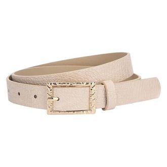 Generic Ceinture &eacute;Lastique Femme - Ceinture en cuir brillant motif d&eacute;coratif boucle carr&eacute;e &eacute;l&eacute;gante pour homme et femme