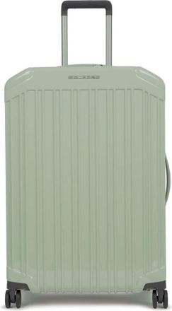 Piquadro unisex, Valises, Vert, Taille: ONE Size Trolley medio 4 ruote in policarbonato