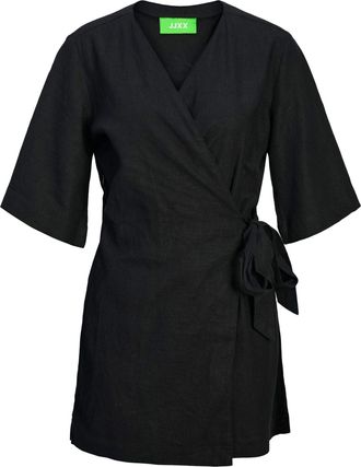 Jack & Jones Damen JXBREEZE Summer 3/4 Playsuit WVN Kleid, Black, X-Small