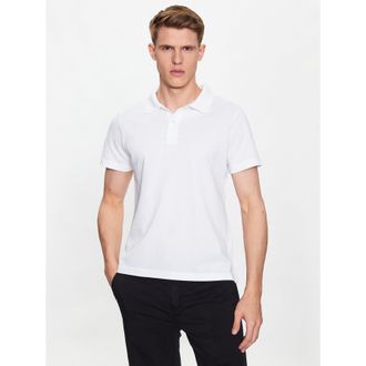 Trussardi Poloshirt Emboidered 52T00712 Wei&szlig; Regular Fit