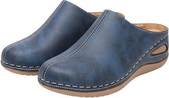 Generic Sabots Mules Femme Bout Ferm&eacute; Slip-on Chaussures dInt&eacute;rieur &agrave; Semelle Compens&eacute;e Confortables Pantoufles L&eacute;g&egrave;res Chaussures D&eacute;contract&eacute;e pour Printemps