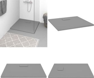 vidaXL Duschwanne SMC Grau 80x80 cm - Duschwanne - Duschwannen - Home & Living