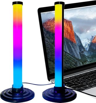 Generic RGB-LED-Lichtstab,Synchronisiert mit Musik F&uuml;r Stimmungsbeleuchtung,Sprachsteuerung Farb&auml;ndernde TV Hintergrundbeleuchtung | F&uuml;r Heimkino Schreibtisch