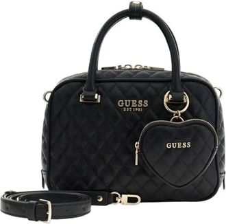 Guess sac &agrave; main sac &agrave; &eacute;paule bandouli&egrave;re Atabey Box Satchel Black noir
