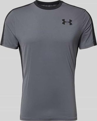 Under Armour T-Shirt mit geripptem Rundhalsausschnitt