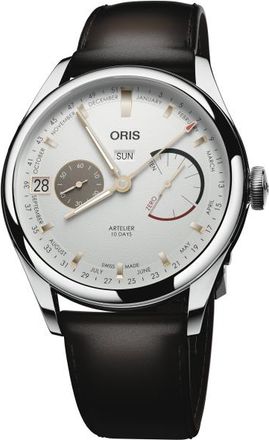 Oris Artelier Calibre 113 43mm Lederband Wei&szlig; Herrenuhr 01 113 7806 4051-07 5 22 96FC