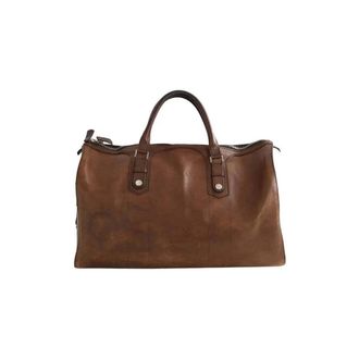 Loewe Sac de voyage en cuir marron