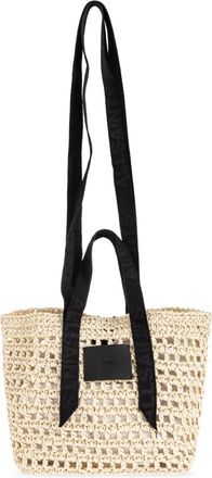 AllSaints Femme, Sacs, Beige, Taille: ONE Size Celayne Crochet Paper Mesh Bag