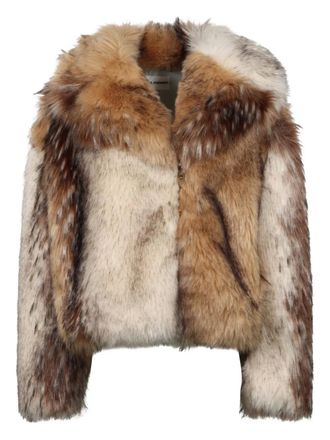 Des_Phemmes Jacke aus Faux Fur - Nude