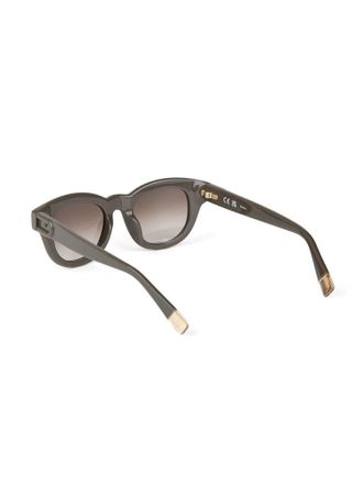 Furla SFU986 Acetate Frame Sunglasses - Khaki green