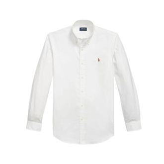 Ralph Lauren Custom Fit Oxford Hemd - - Shirts - Herren - Wei&szlig; - XL