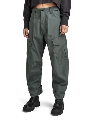 G-Star RAW Damen Cargo Cord 3D Boyfriend Hose, Grau (Graphite D23221-C973-996), 25