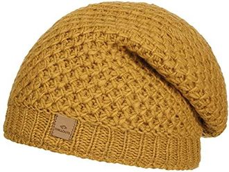 Chillouts Bonnet Nele Oversize Bonnet de Grande Taille Bonnet en Tricot (Taille Unique - Moutarde)