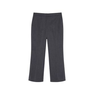 Calvin Klein Pantalon droit en laine m&eacute;lang&eacute;e