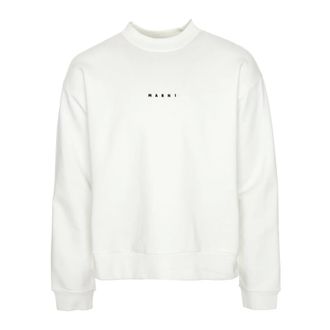 Marni Homme, Sweatshirts et sweats &agrave; capuche, Blanc, Taille: XL Crewneck SweaT-shirt
