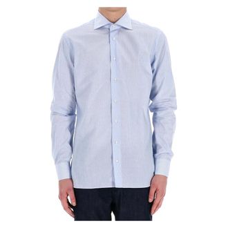 Borriello Sartorial Shirt - Homme - Chemises - Bleu - Taille: S