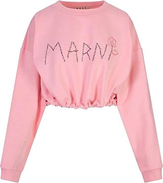 Marni Femme, Sweatshirts et sweats &agrave; capuche, Rose, Taille: 36 FR Maglia