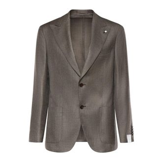 Luigi Bianchi Mantova Einknopf-Sakko - - Jackets - Herren - Braun - M