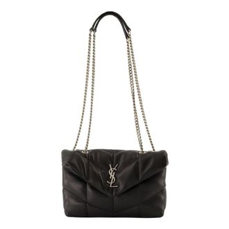 Saint Laurent Schwarze und Silberne Puffer Toy Tasche - - Bags - Damen - Schwarzk - ONE SIZE