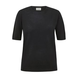 P.A.R.O.S.H. Linfa25 Kurzarmpullover - - Knitwear - Damen - Schwarzk - XS