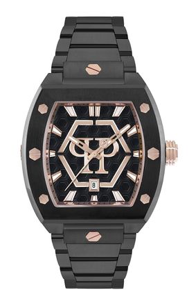 Philipp Plein Hexagon Phantom Schwarz Herren Armbanduhr PWPUA1025