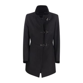 Fay Femme, Manteaux, Noir, Taille: 40 FR Virginia - Manteau en laine
