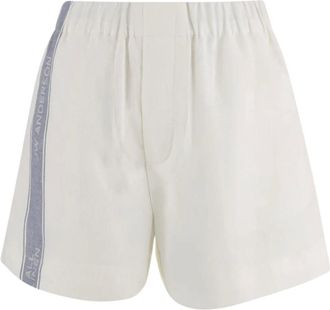 J.W.Anderson Femme, Shorts, Blanc, Taille: 36 FR Short en lin