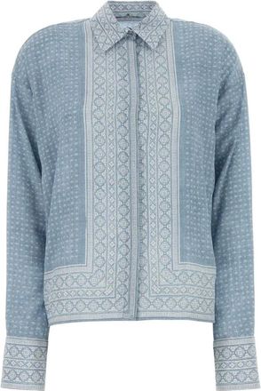Ermanno Scervino Femme, Blouses et Chemises, Bleu, Taille: 36 FR Camicia
