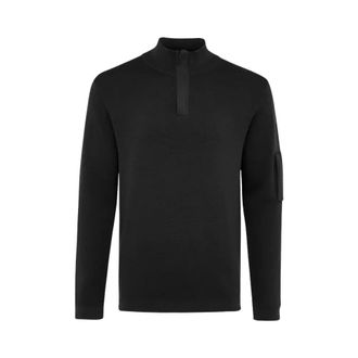 Genti Pull &agrave; col roul&eacute; zipp&eacute; Cool Dry - Homme - Pulls - Noir - Taille: S