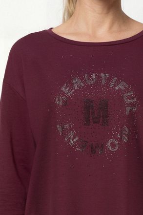 Monari Sweatshirt Sweatshirt Schmuck Regular fit mit Rundhalsausschnitt