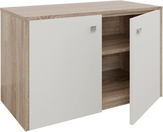 Altea Altea - Caisson roulant 80 cm décor cambrian oak et portes blanches
