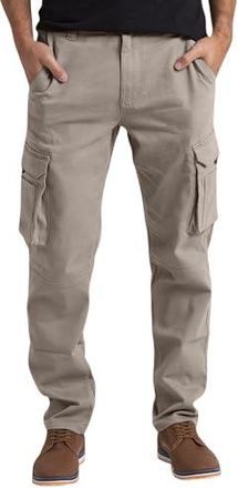 Generic Pantalon cargo pour homme, coupe ample, couleur unie, pantalon de cyclisme, coupe-vent, s&eacute;chage rapide, pantalon de randonn&eacute;e et dalpinisme, beige, XX