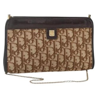 Dior Pre-owned Trotter Canvas Schultertasche - - Pre-owned - Damen - Braun - ONE SIZE