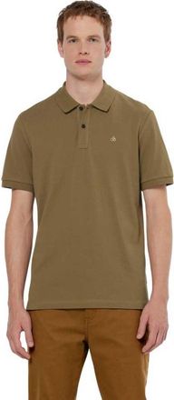 Scotch & Soda Mens Seasonal core-Logo Pique Polo Shirt, Golden Brown, S